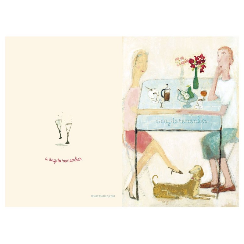 Dobbeltkort "A day to remember" fra Maileg Se vores udvalg af kort HER